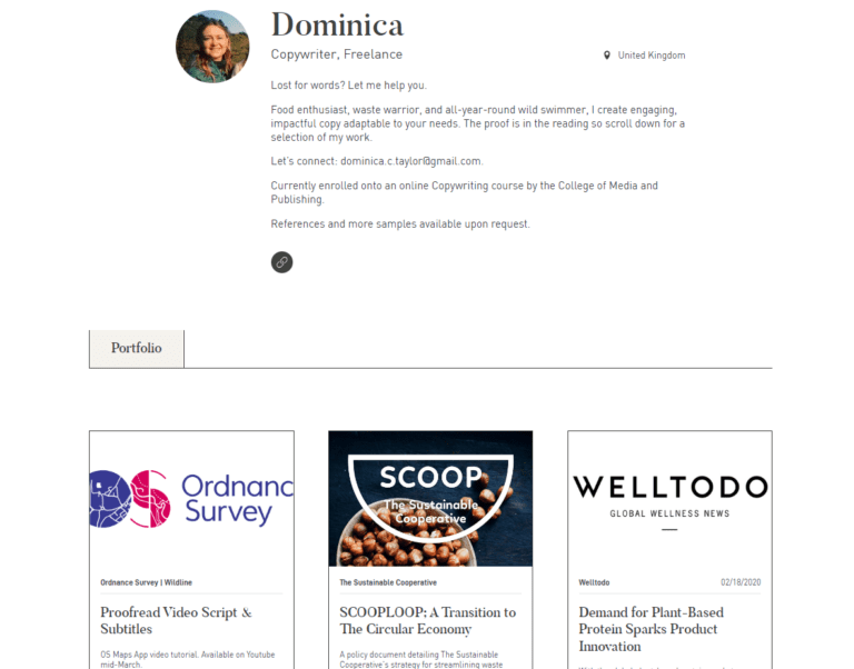 How to Create a Content Writing Portfolio (and 5 Examples to Inspire ...